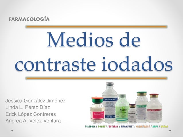 Medios de contraste iodados