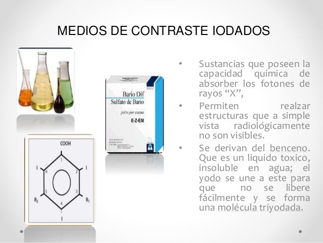 Medios de contraste iodados