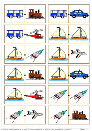 Dominó "Medios de transporte" | PDF