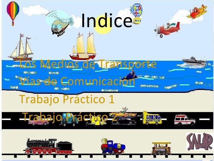 Medios de transporte y vías de comunicacion