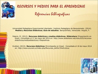 Medios y recursos didácticos | PPT