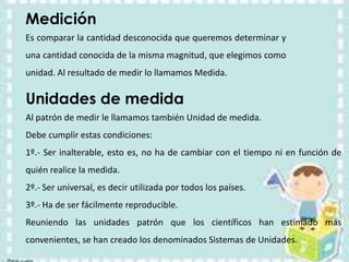 Medir y medida | PPTX