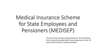 Medisep insurance policy , new kerala government insurance policy for ...