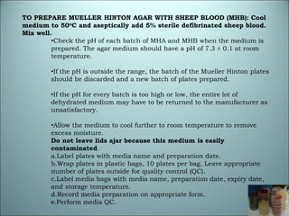 Culture Media used for Antimicrobial Testing | PPT