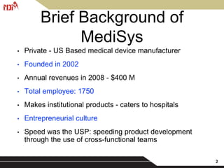 Medisys Corp - Case Presentation | PPT