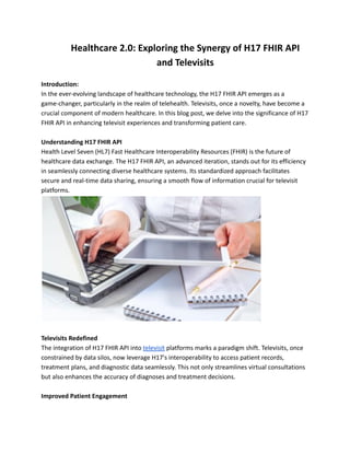 What is HL7 FHIR API and How Does It Improve Interoperability? | PDF ...