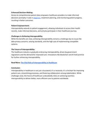 What is Interoperability in Healthcare & How Will It Help My Practice ...