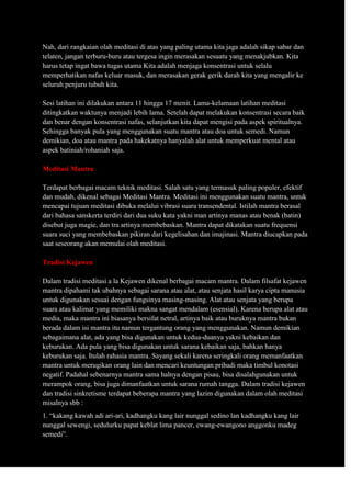 Meditasi | DOCX