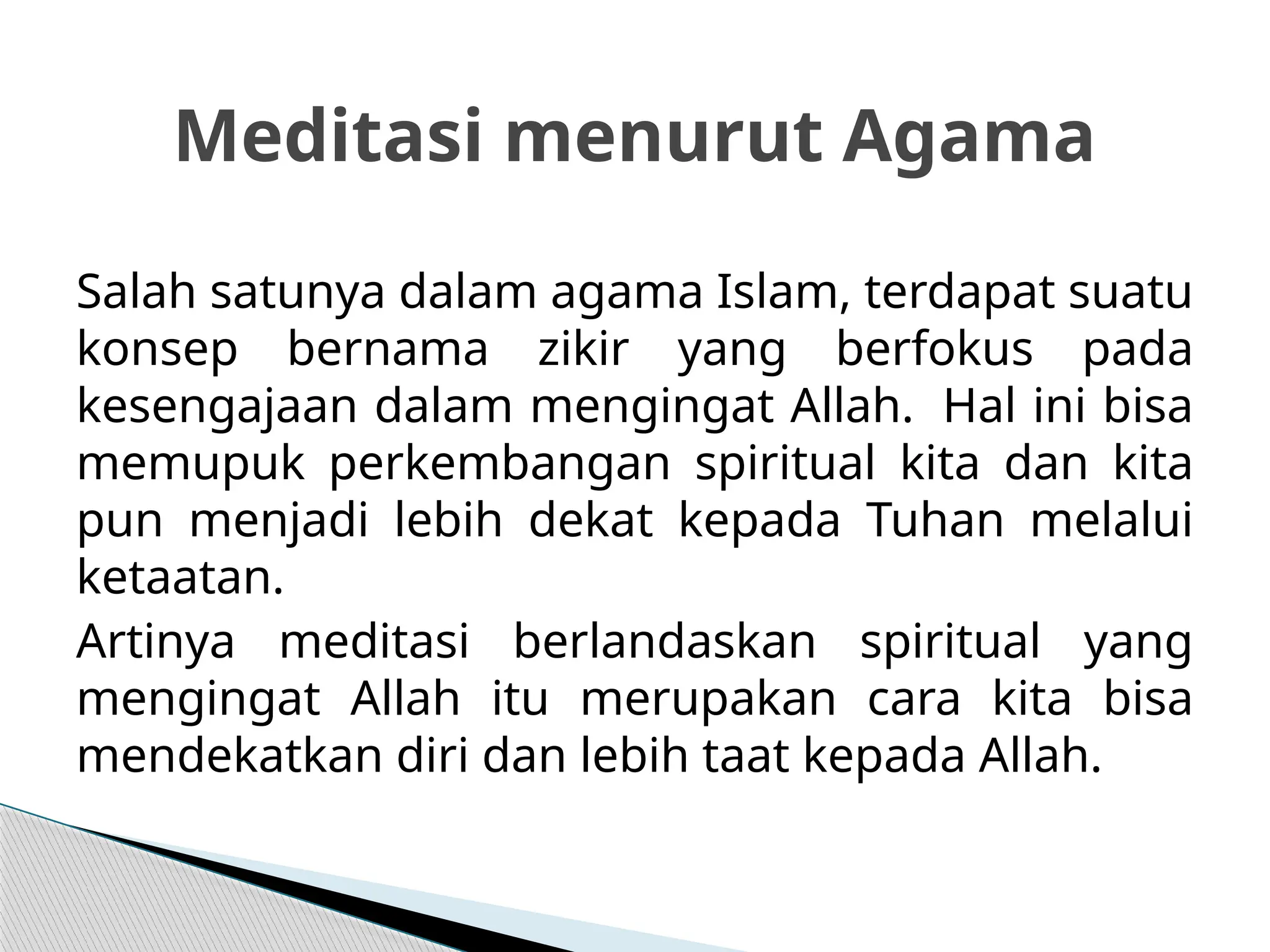meditasi p5 kelas 8 cara menenangkan diri dengan metode meditasi | PPT