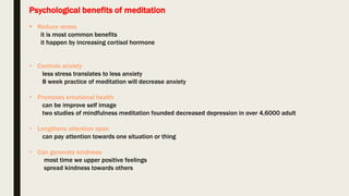 importance of meditation | PPTX