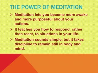 Meditation | PPTX