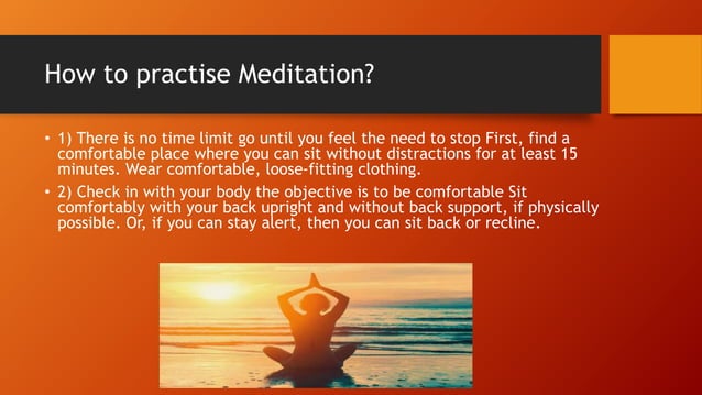 MEDITATION.pptx | Mental Health | Diseases and Conditions