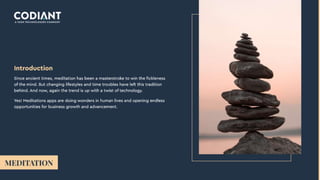 Meditation App Development | PPTX