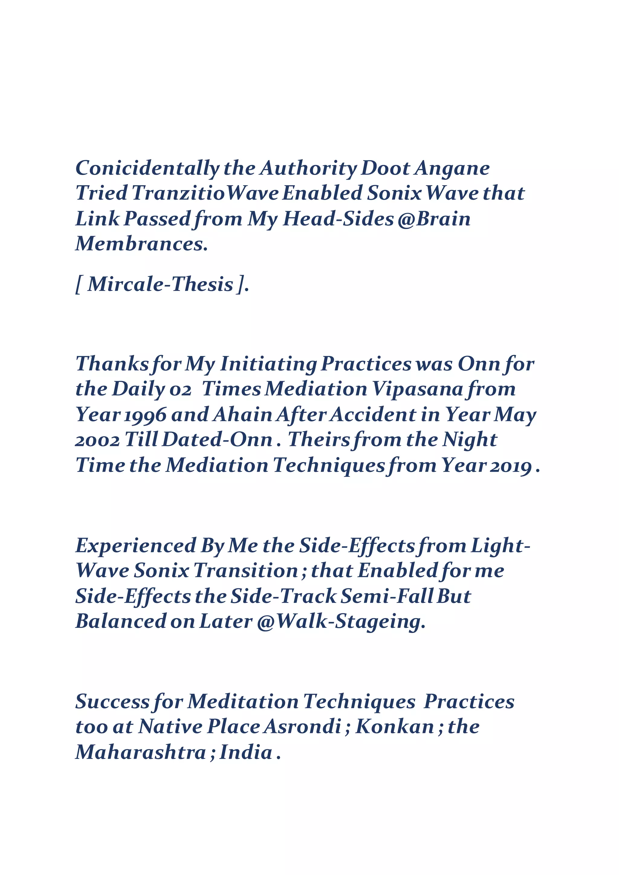 Meditation techniques. | DOCX