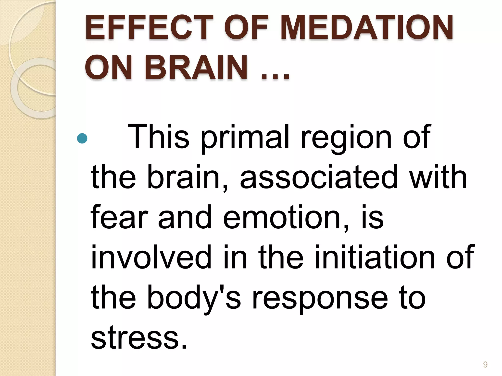 Meditation and health | PPTX