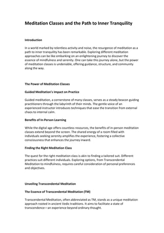 Meditation Classes and the Path to Inner Tranquility.pdf