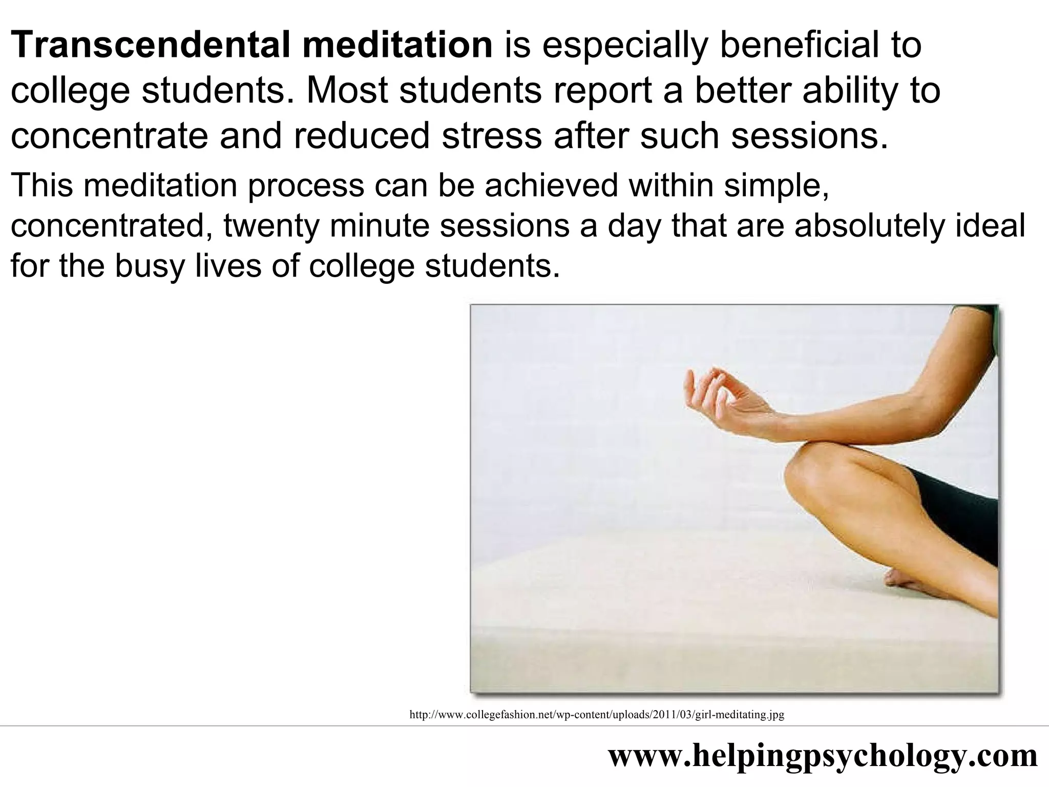 Meditation for Academic Success | PPT