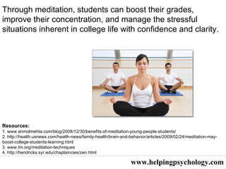 Meditation for Academic Success | PPT