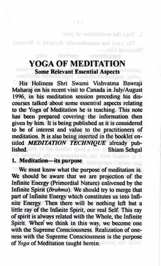 Meditation techniques | PDF