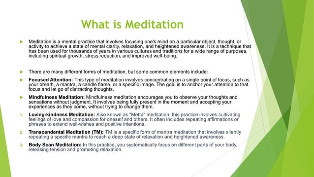 Meditation Techniques.pptx | Brain and Nervous System Disorders ...
