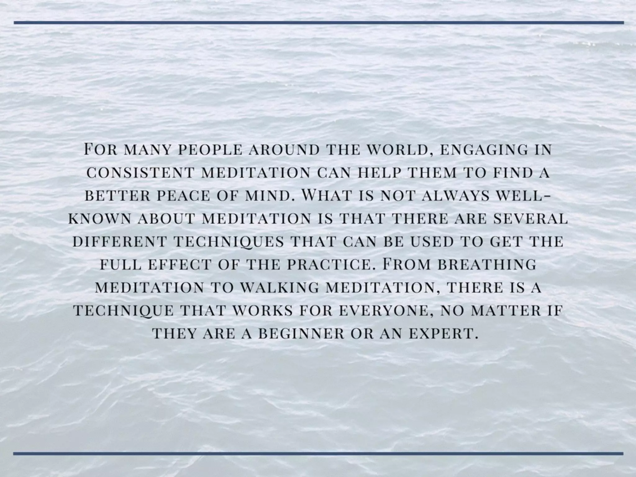 Meditation Techniques For Beginners | PPT