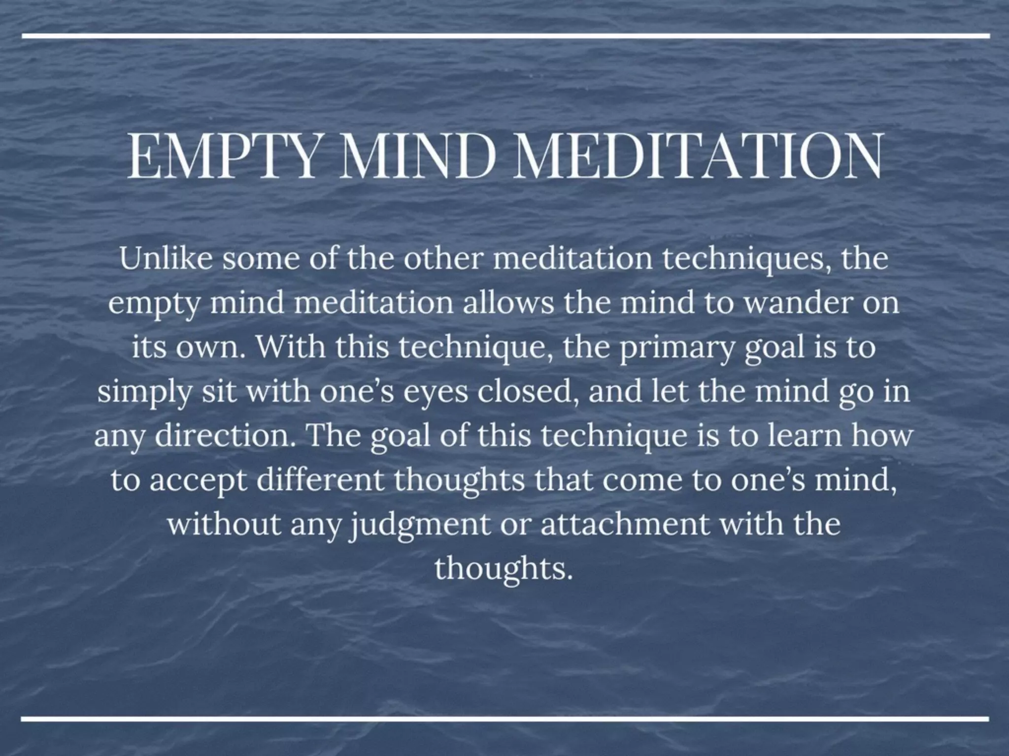 Meditation Techniques For Beginners | PPT