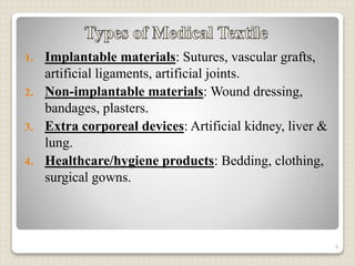 Meditech or medical textile | PPTX