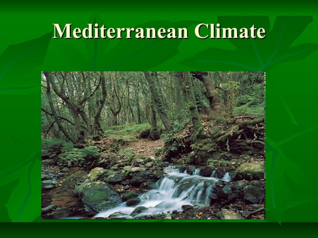 Mediterranean climate | PPT