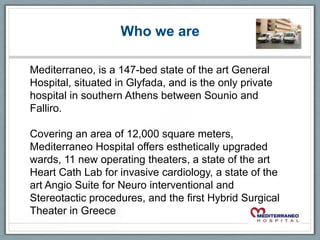 Mediterraneo Hospital | PPTX