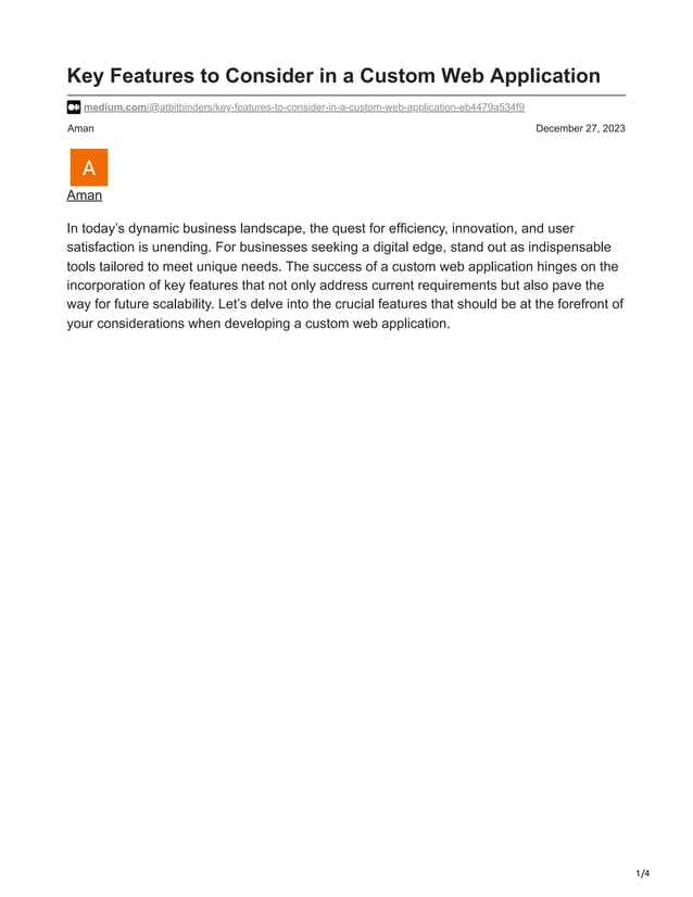 Key Features to Consider in a Custom Web Application.pdf