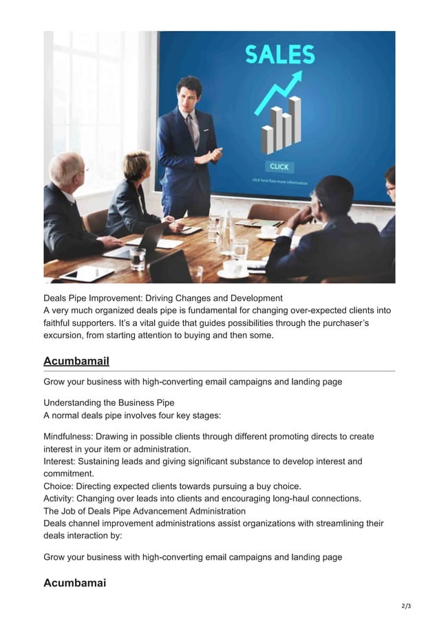 Optimizing Your Sales Funnel for Conversion Success. | PDF