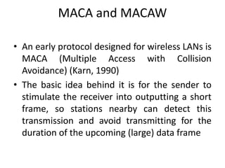 MEDIUM-ACCESS CONTROL SUB LAYER.ppt | Computer Networking | Computing