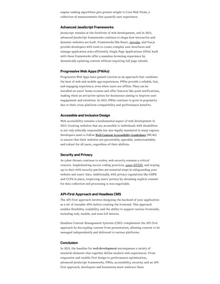 The baseline for web development in 2023 | PDF