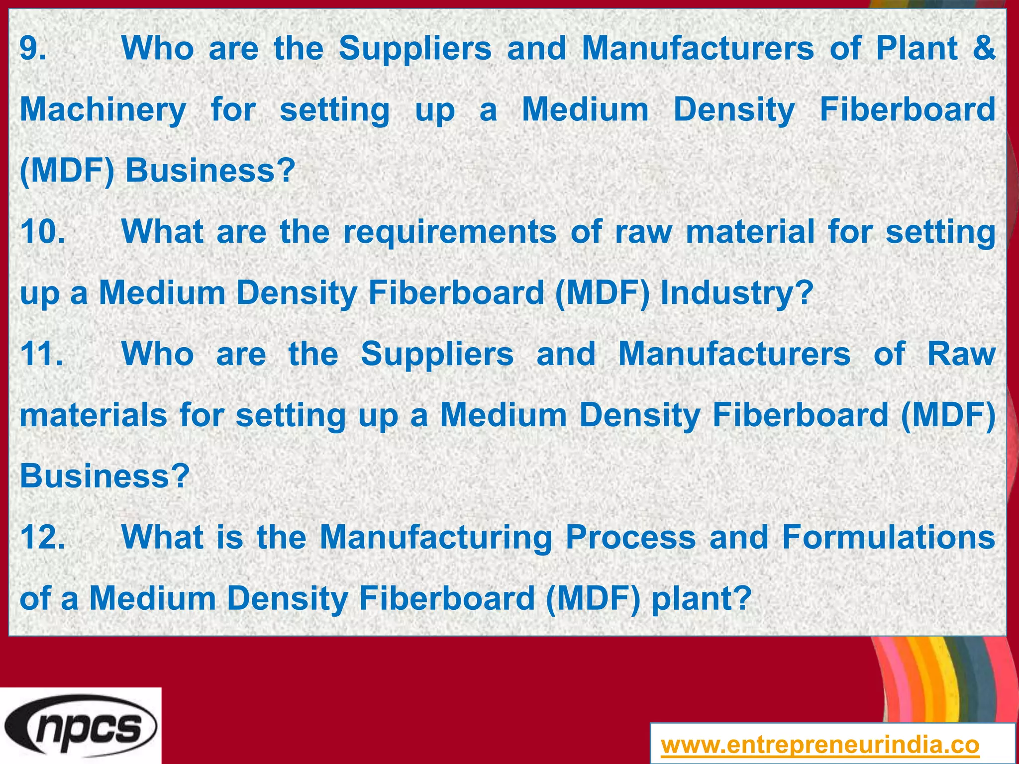 MDF, Medium Density Fiberboard (Interior-use Engineered Wood Panel ...