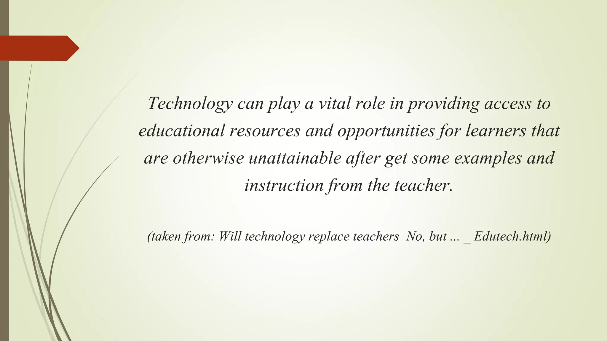 Will Technology Replace Teacher? | PPTX