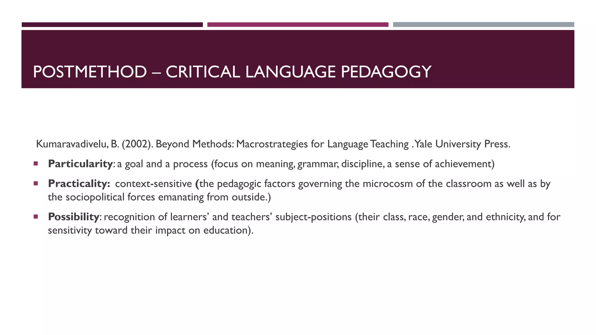 Medium of instruction in the L2 classroom | PDF