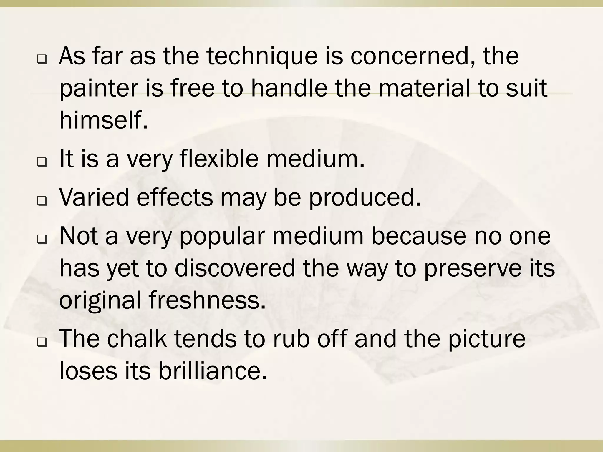 Medium of the visual arts | PPTX