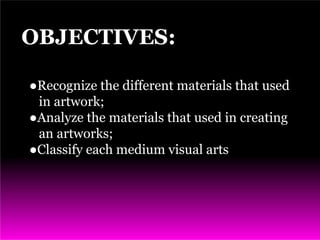 Medium of Visual Art and principles.pptx