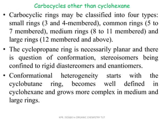 Conformational analysis of medium rings | PPTX