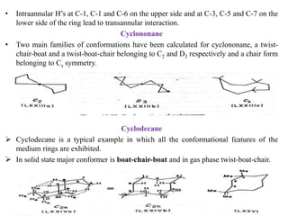 Conformational analysis of medium rings | PPTX | Chemistry | Science
