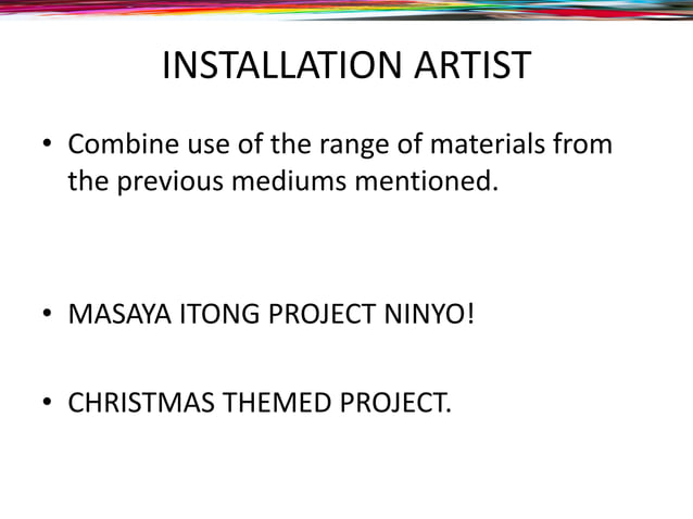 Mediums and techniques | PPTX