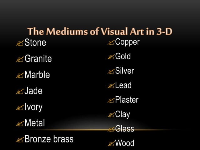 Mediums and techniques of visual arts | PPTX