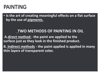 Mediums of the visual arts (3) | PPTX