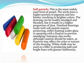 Mediums of visual arts pastel-fresco-acrylic | PPTX | Painting | Arts ...
