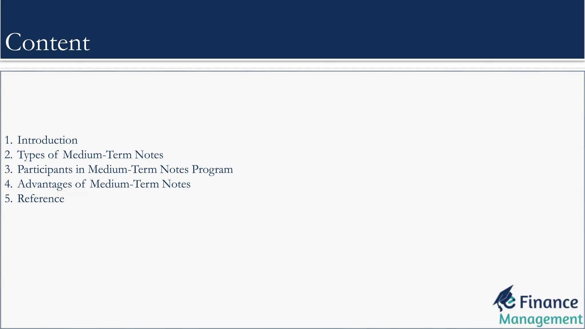 Medium Term Notes | PPT