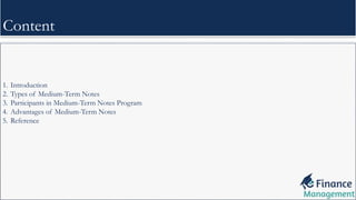 Medium Term Notes | PPT