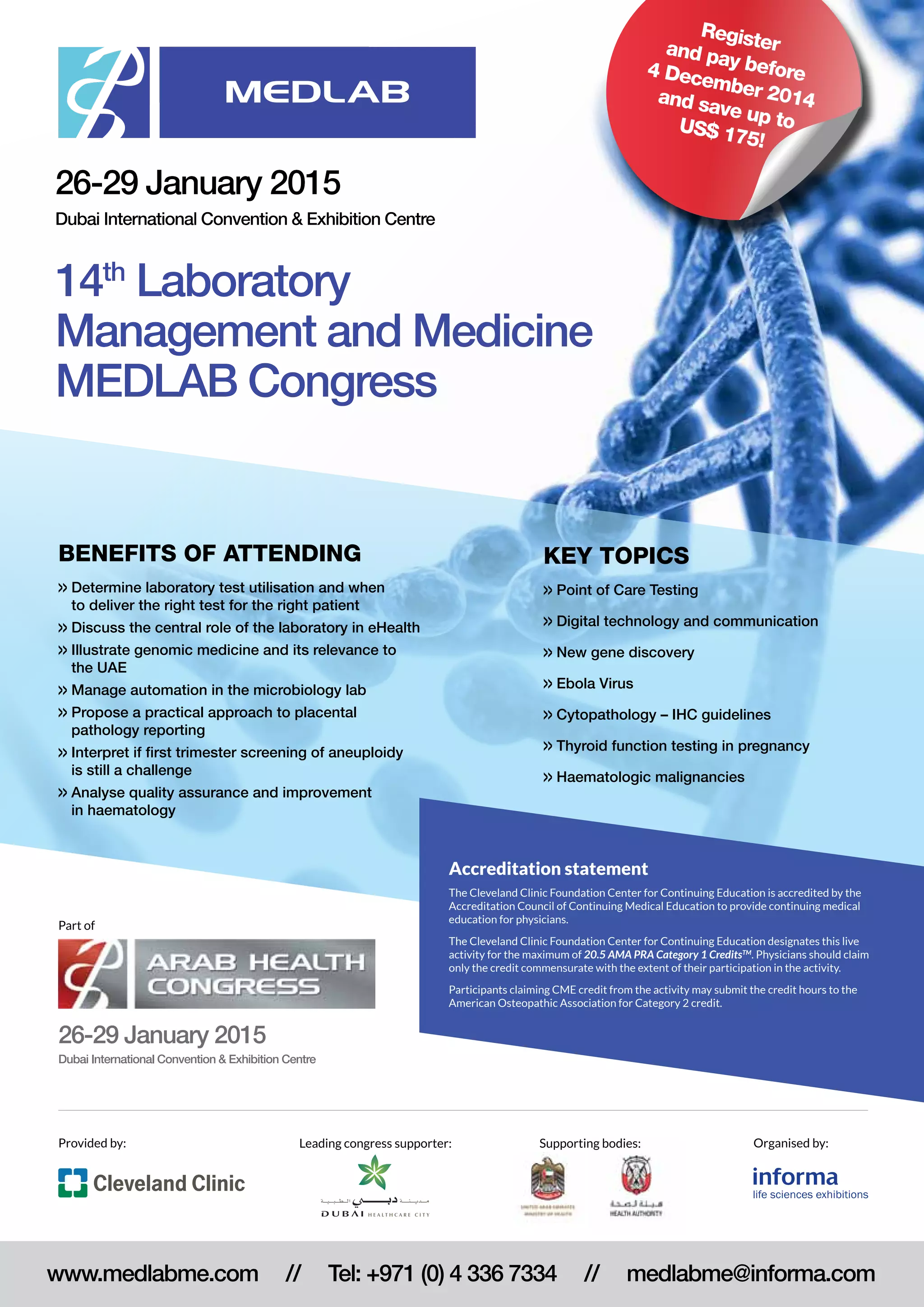 Largest laboratory conference in the Middle East | PDF