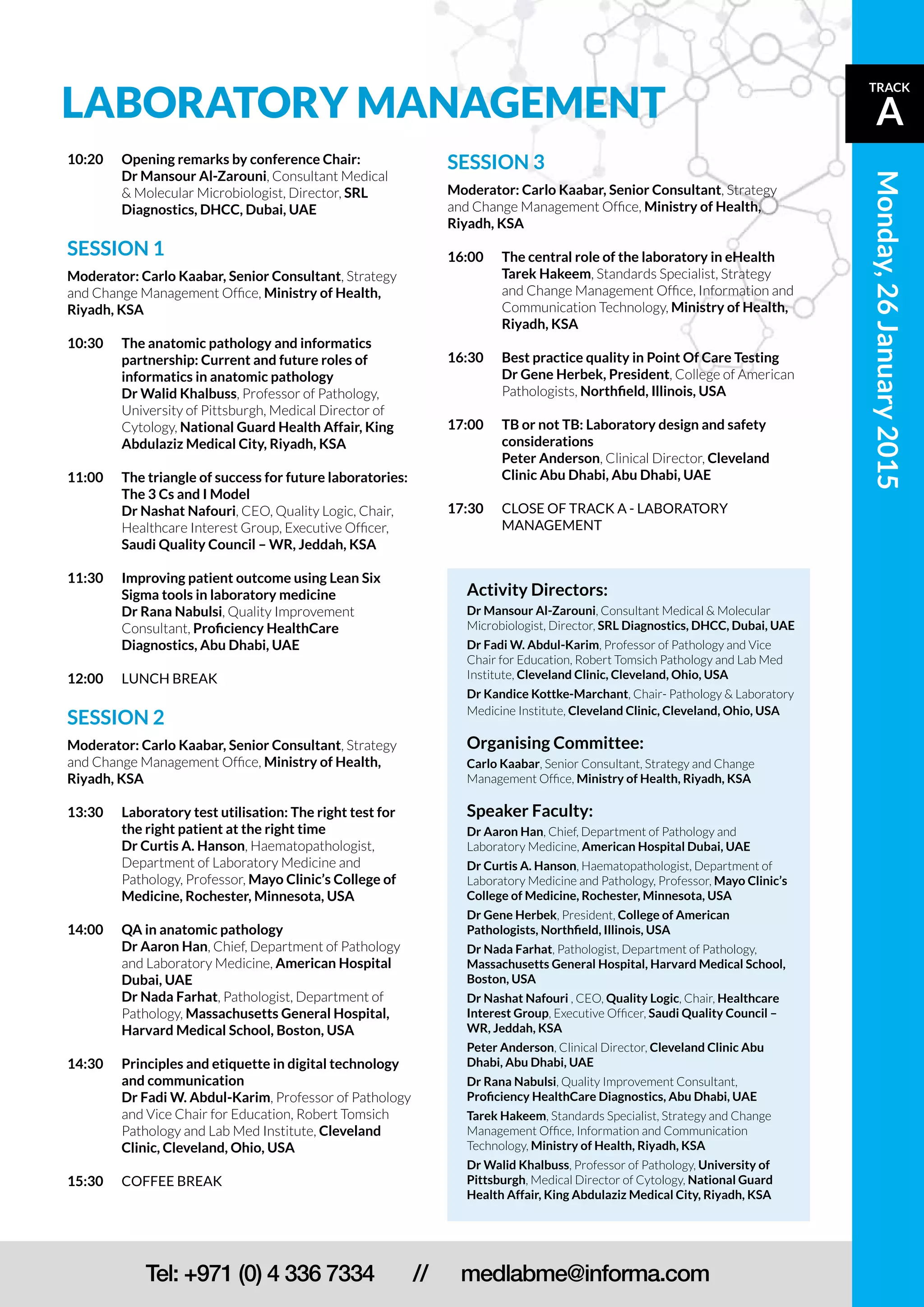 Largest laboratory conference in the Middle East | PDF