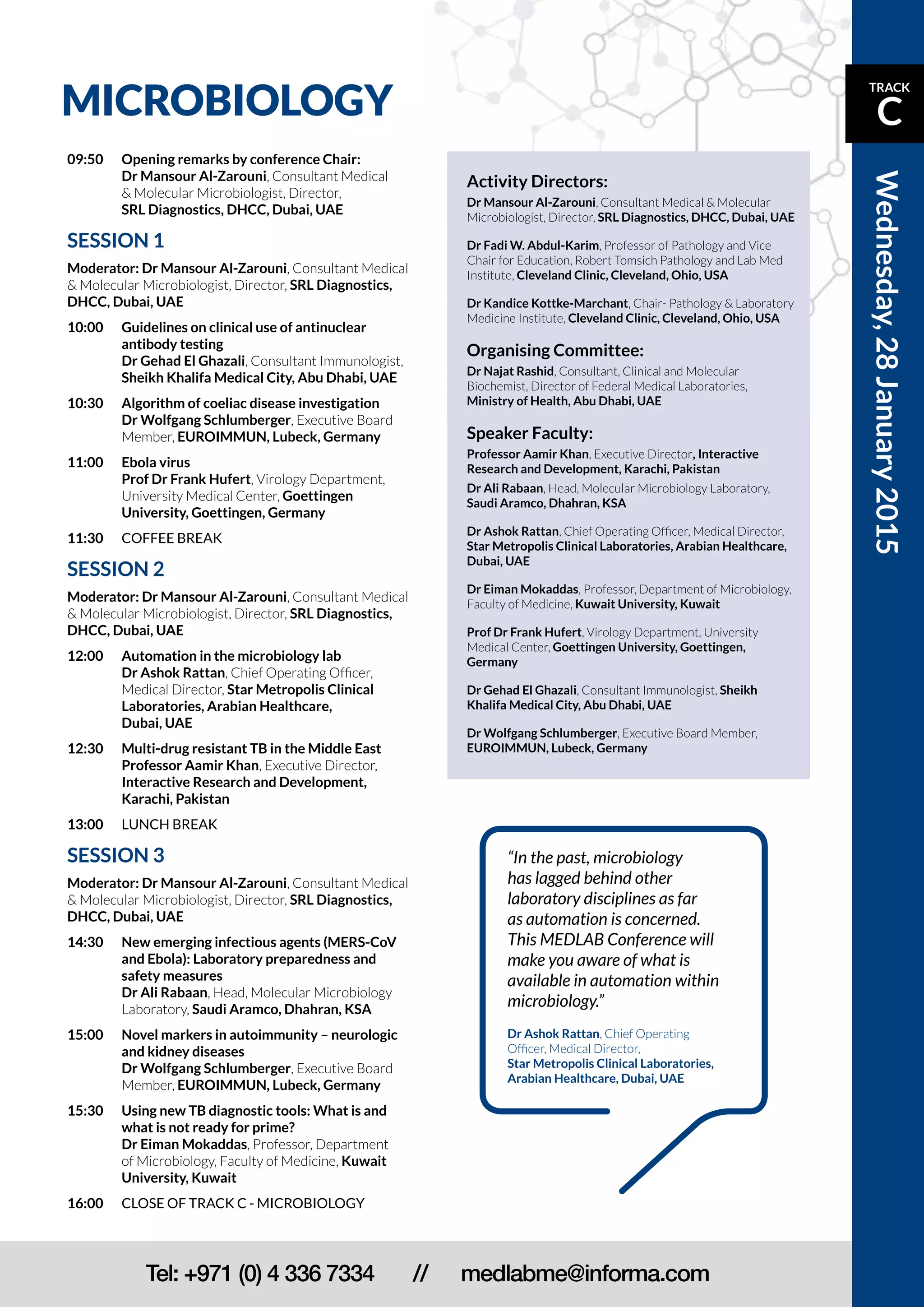 Largest laboratory conference in the Middle East | PDF