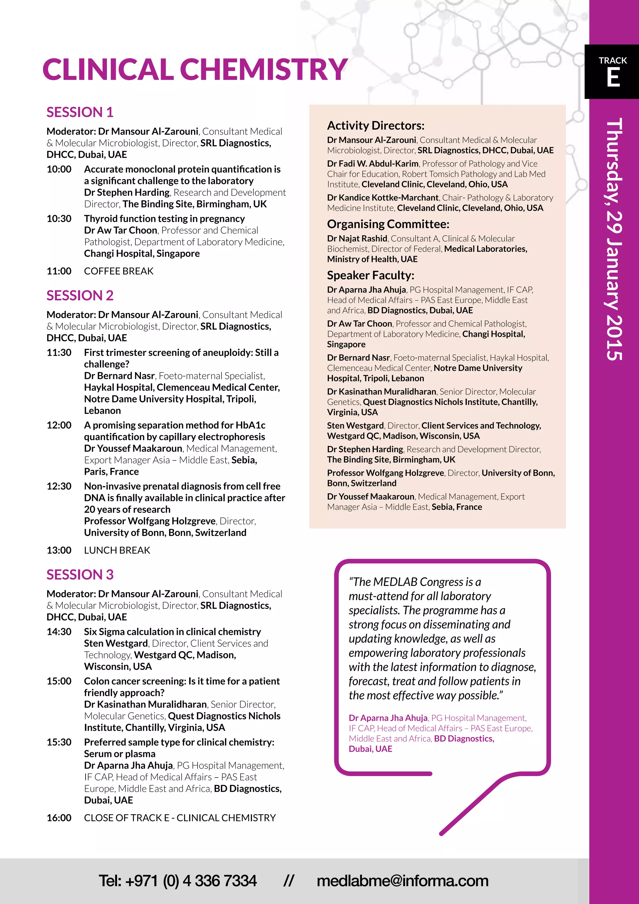 Largest laboratory conference in the Middle East | PDF